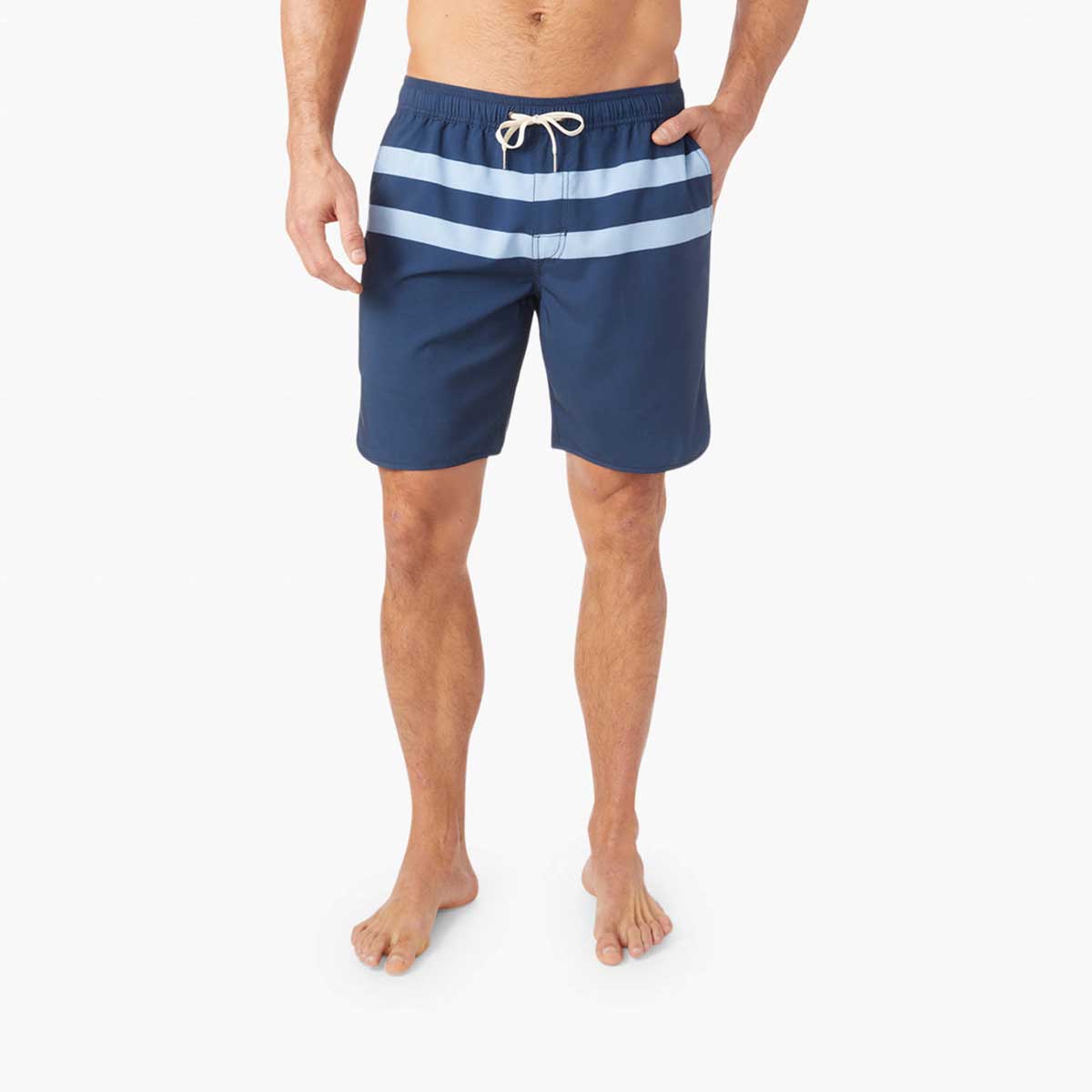 Fair Harbor: The Anchor Light Blue Stripe Volley – Swim City