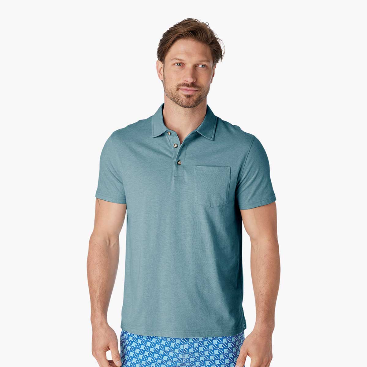 Fair Harbor: The Atlantic Heather Green Polo – Swim City